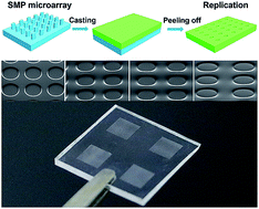 Tunable shape memory polymer mold for multiple microarray replications ...