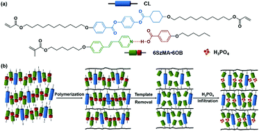 Proton conductive cationic nanoporous polymers based on smectic liquid ...