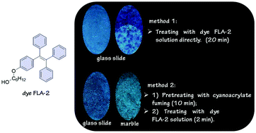 An aggregation-induced emission luminogen combined with a cyanoacrylate ...