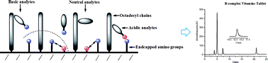 An amino-endcapped octadecylsilane silica-based mixed-mode stationary ...