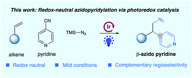 Intermolecular, redox-neutral azidoarylation of alkenes via photoredox ...