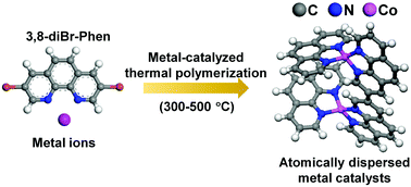 A metal-catalyzed thermal polymerization strategy toward atomically ...