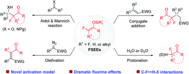 Catalytic selective mono- and difluoroalkylation using fluorinated ...