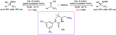 N-Protecting group tuning of the enantioselectivity in Strecker ...