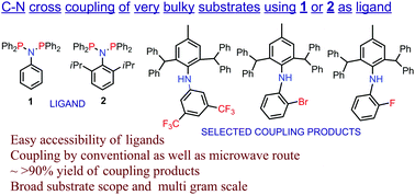 Facile Buchwald–Hartwig coupling of sterically encumbered substrates ...