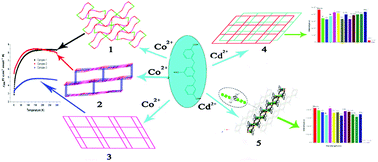 Structural diversity, magnetic property, or luminescence sensing of Co(ii) and Cd(ii ...