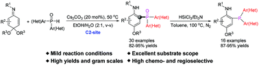 Highly chemo- and regioselective C–P cross-coupling reaction of quinone ...