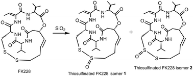 Origin and bioactivities of thiosulfinated FK228 - MedChemComm (RSC ...