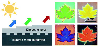 Structural color printing with a dielectric layer coated on a ...