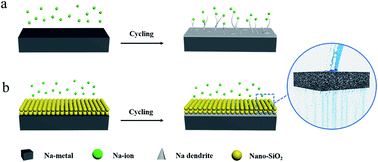 Nano-SiO2 coating enabled uniform Na stripping/plating for dendrite ...