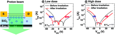 Dose-dependent effect of proton irradiation on electrical properties of ...