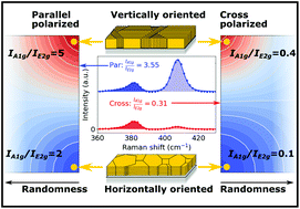Polarized Raman spectroscopy to elucidate the texture of synthesized ...
