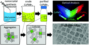 Scalable synthesis of colloidal CsPbBr3 perovskite nanocrystals with high reaction yields ...