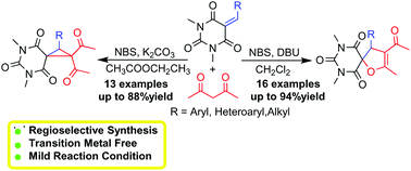 Chemoselective syntheses of spirodihydrofuryl and spirocyclopropyl ...