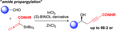 Indium- and zinc-catalyzed enantioselective amide propargylation of ...