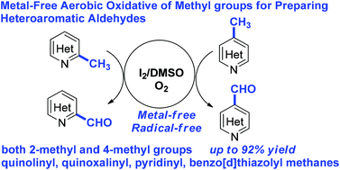 Metal- and radical-free aerobic oxidation of heteroaromatic methanes ...