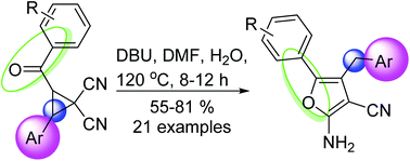 Direct synthesis of highly functionalized furans from donor–acceptor ...