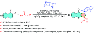 Synthesis of chromone-containing polycyclic compounds via palladium ...