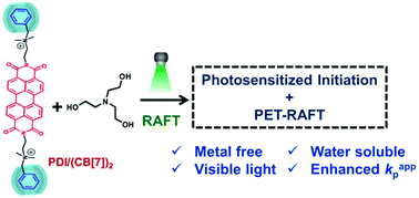 Visible light induced aqueous RAFT polymerization using a supramolecular perylene diimide ...