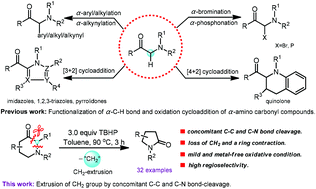 TBHP promoted demethylation of α-amino carbonyl compounds: a concise ...