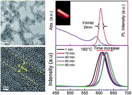 Controllable synthesis of CsPbI3 nanorods with tunable ...