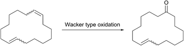 Selective Wacker type oxidation of a macrocyclic diene to the ...