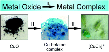 Dissolution of metal oxides in task-specific ionic liquid - RSC ...