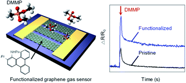 Graphene chemiresistors modified with functionalized triphenylene for highly sensitive and ...