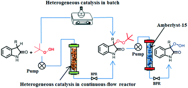 Peroxidation of 2-oxindole and barbituric acid derivatives under batch ...