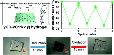 Redox-responsive supramolecular polymeric networks having double-threaded inclusion complexes ...