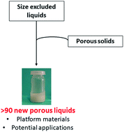 Type 3 porous liquids based on non-ionic liquid phases – a broad and ...