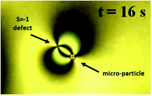 Annihilation dynamics of topological defects induced by microparticles ...