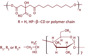 Cyclodextrin-modified poly(octamethylene citrate) polymers towards ...