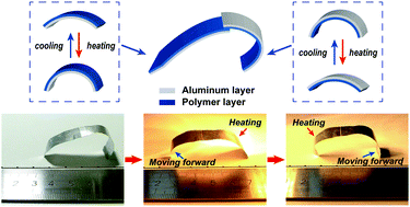 Thermo-responsive aluminum-based polymer composite films with ...