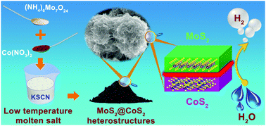 Low-temperature molten salt synthesis of MoS2@CoS2 heterostructures for ...
