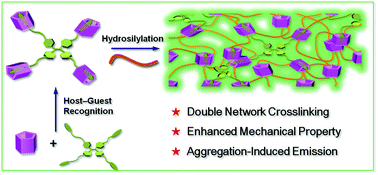 Facile construction of a double network cross-linked luminescent ...