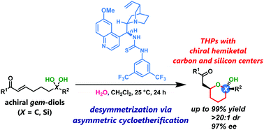 Desymmetrization of gem-diols via water-assisted organocatalytic ...
