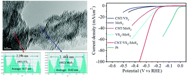 CNT/VS2-MoS2 with multi-interface structure for improved hydrogen ...