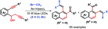 Engaging 1,7-diynes in a photocatalytic Kharasch-type addition/1,5-(SN ...