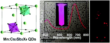 Lead-free Mn-doped antimony halide perovskite quantum dots with bright deep-red emission ...