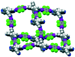 A diamondoid net sustained by halogen bonds: employing a cyclobutane to ...