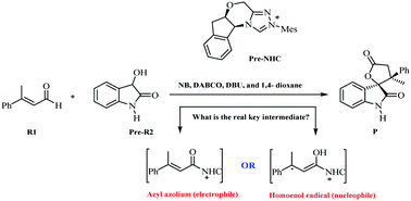 N-Heterocyclic carbene (NHC)-catalyzed oxidative [3+2] annulation of ...
