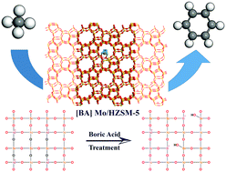 Boric acid treated HZSM-5 for improved catalyst activity in non ...