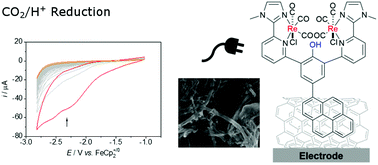 A dinuclear rhenium complex in the electrochemically driven homogeneous ...