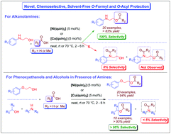 Chemoselective O-formyl and O-acyl protection of alkanolamines ...