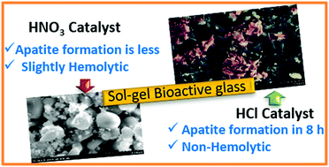 Bioactivity and hemocompatibility of sol–gel bioactive glass synthesized under different ...