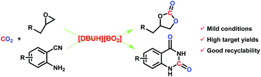 Ionic liquid [DBUH][BO2]: an excellent catalyst for chemical fixation ...