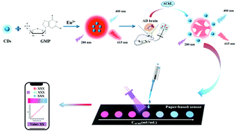 Red-to-blue paper-based colorimetric sensor integrated with smartphone ...
