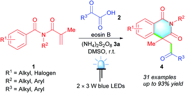 Visible-light-promoted acyl radical cascade reaction for accessing ...