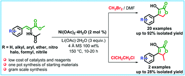 Ni(ii)-Catalyzed vinylic C–H functionalization of 2-acetamido-3 ...